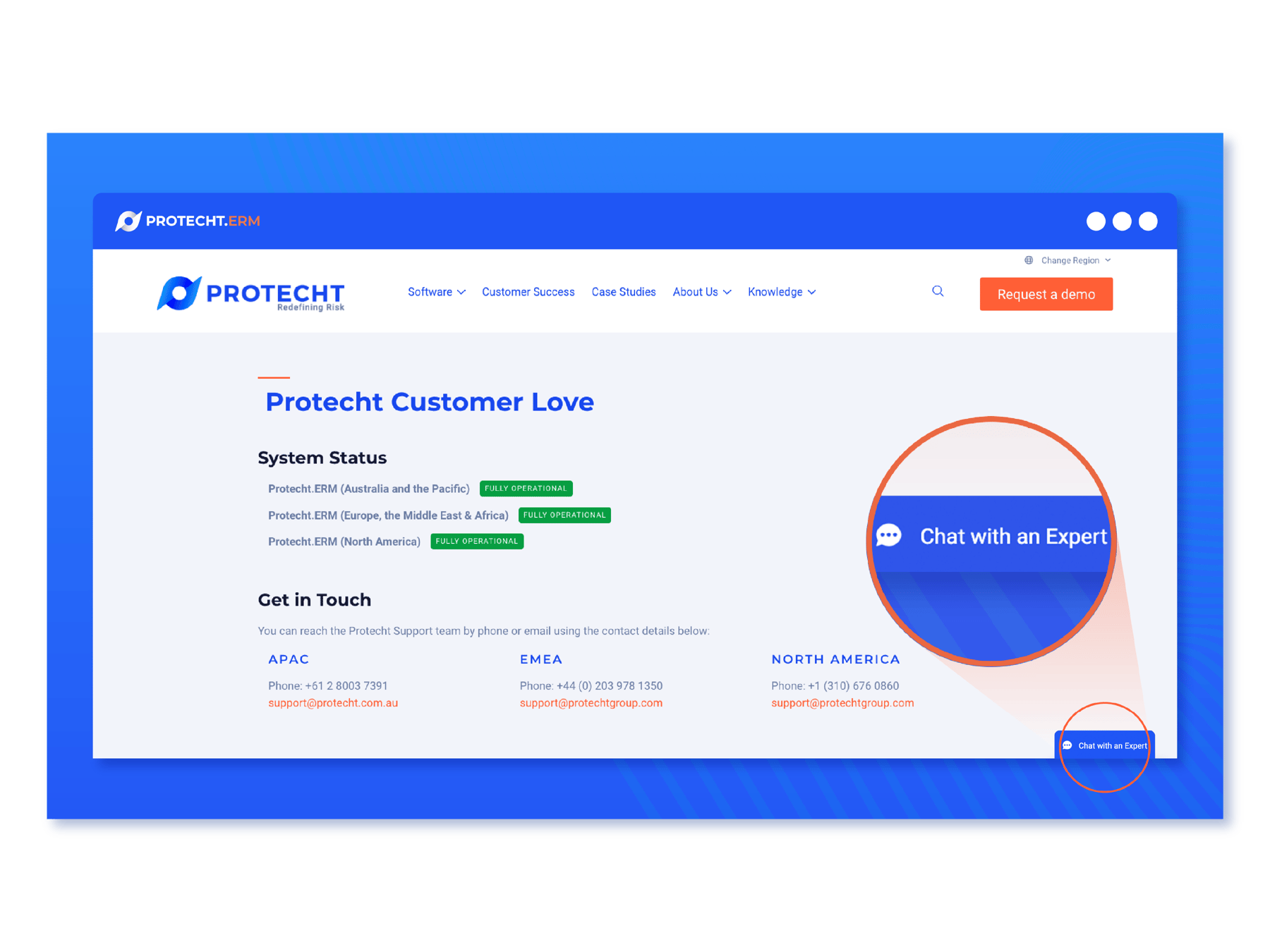 Protecht.ERM Livechat & Support | Protecht